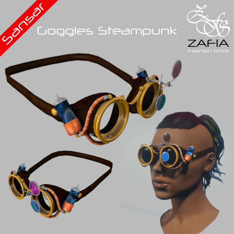 ZAFIA Goggles Steampunk-Male & Female-Sansar. – ZAFIA Fashion Store